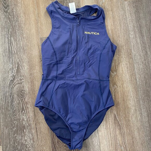 Nautica | Swim | Nautica Womens Lifeguard One Piece Swimsuit Front Zip ...